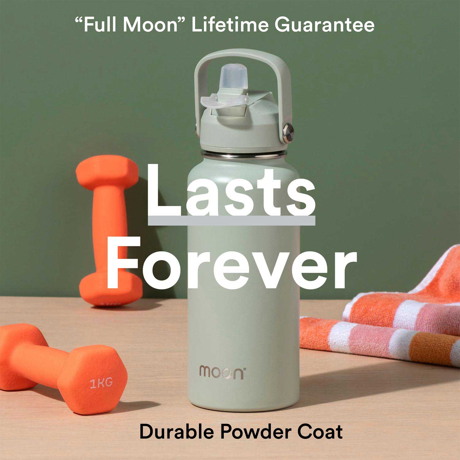 Insulated Water Bottle With Straw - Moon Bottles UK
