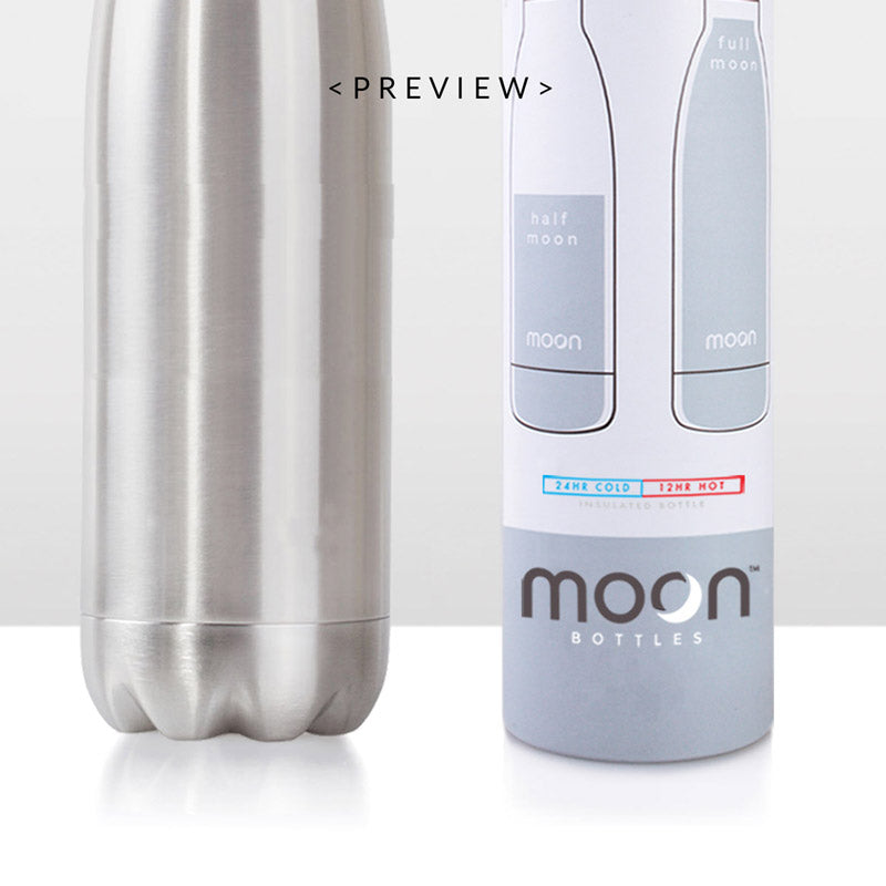 Insulated Water Bottle With Straw - Moon Bottles UK