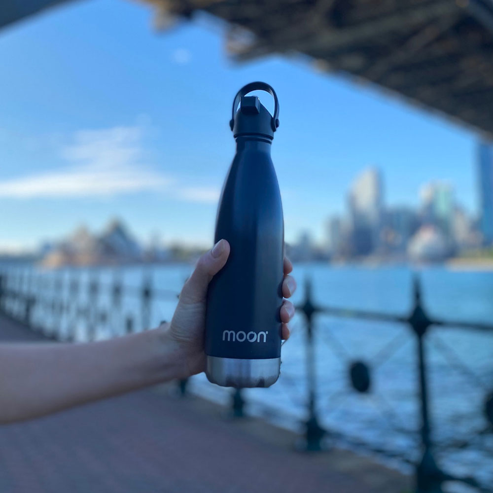 Insulated Water Bottle With Straw - Moon Bottles UK