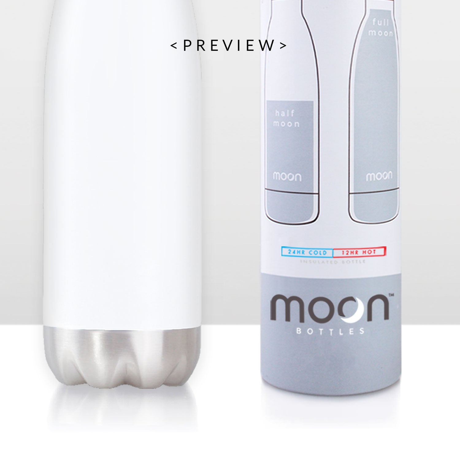 Moon Bottle 250ml - Small Metal Water Bottles – Moon Bottles